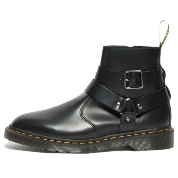 Dr. Martens Jaimes Leather Harness Chelsea Boots - Black