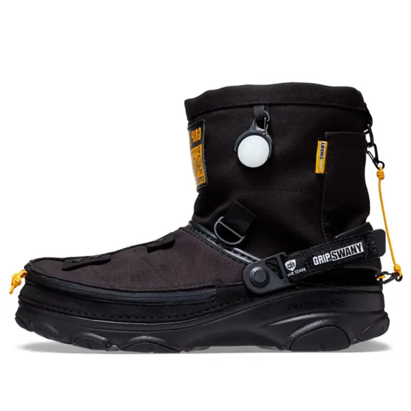 CROCS Grip Swany X Atmos X All-terrain Clog - Black/yellow