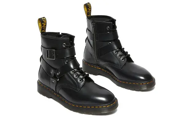 Dr. Martens Cristofor Leather Harness Lace Up Boots