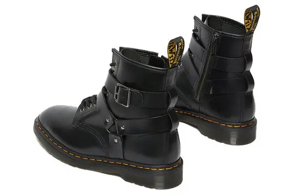 Dr. Martens Cristofor Leather Harness Lace Up Boots