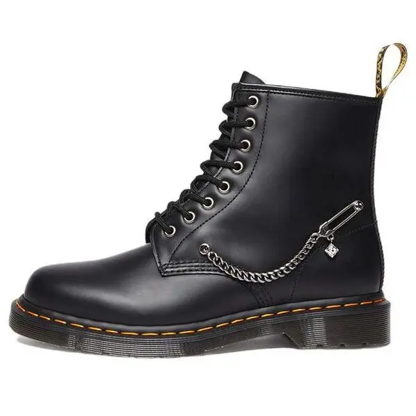 Dr. Martens 1460 Swarovski Leather Lace Up Boots - Black