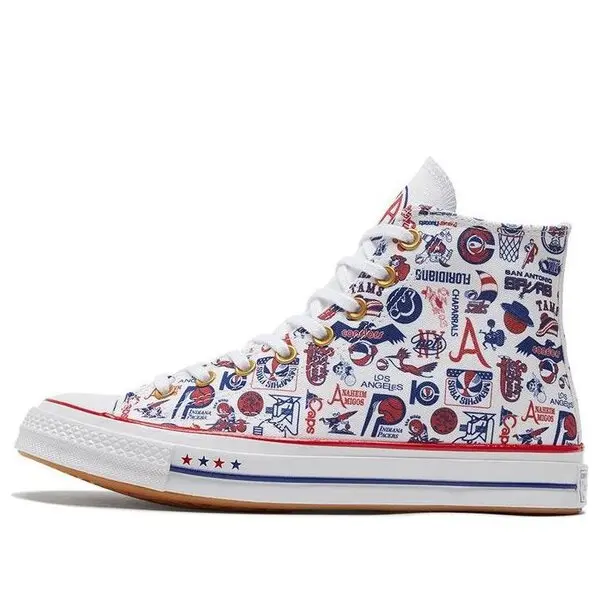 CONVERSE Chuck 70 High Top 'aba' Sneakers - White/blue/red