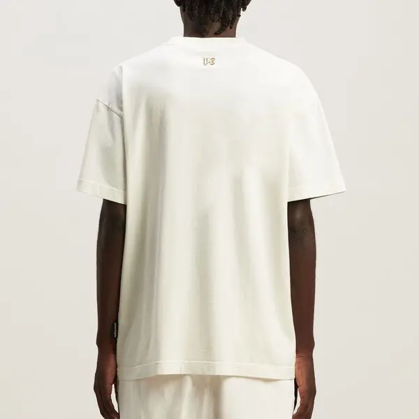 Palm Angels Foggy Logo-print T-shirt 'white Black - White/black