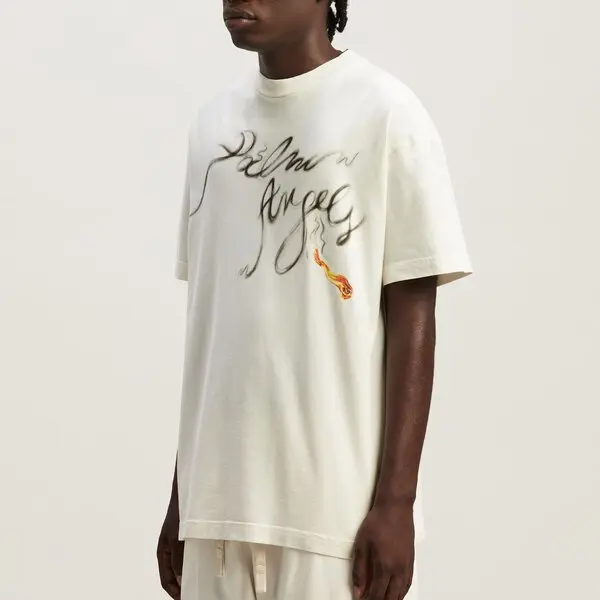 Palm Angels Foggy Logo-print T-shirt 'white Black - White/black