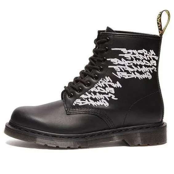 Dr. Martens Futura Laboratories X 1460 Embroidered Boots - Black