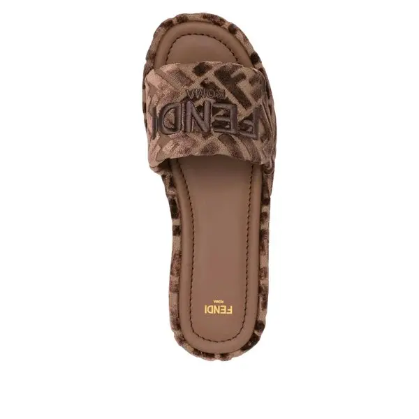 Fendi Sunshine Velvet Slide
