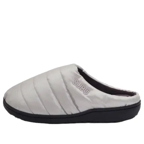 SUBU Originals F-line Quilted Slip-on Slippers - Silver
