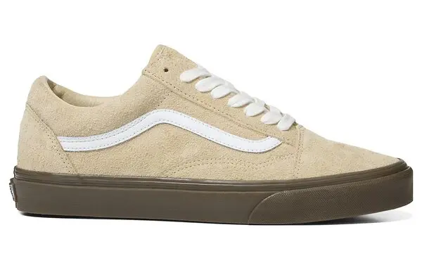VANS Hairy Suede Old Skool Sneakers - Cream/brown