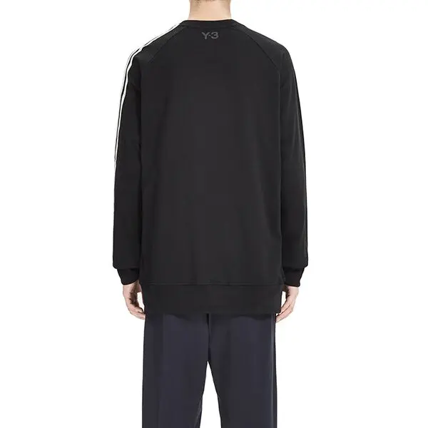 Adidas Y-3 3-stripes French Terry Crew Sweatshirt