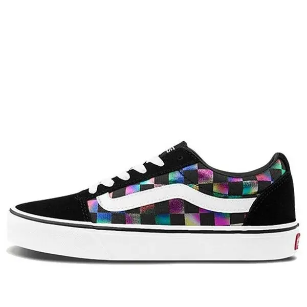 VANS Ward Sneakers With Checked Detail - Black/multi-color