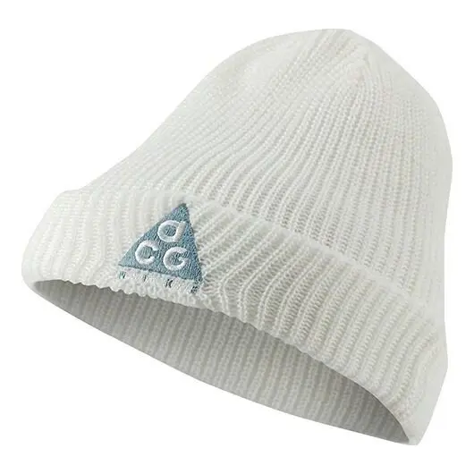 Nike Triangle Logo Woolen Beanie - Summit White/aviator Grey
