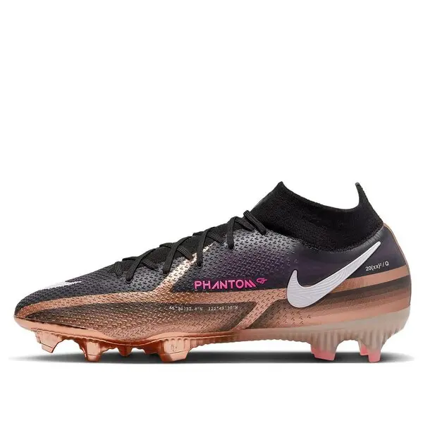 Nike Phantom Gt2 Elite Df Fg Football Boots - Metallic Copper/black/white