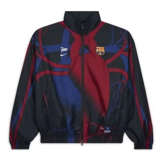 Nike X Fc Barcelona X Patta Track Jacket - Black/red/blue