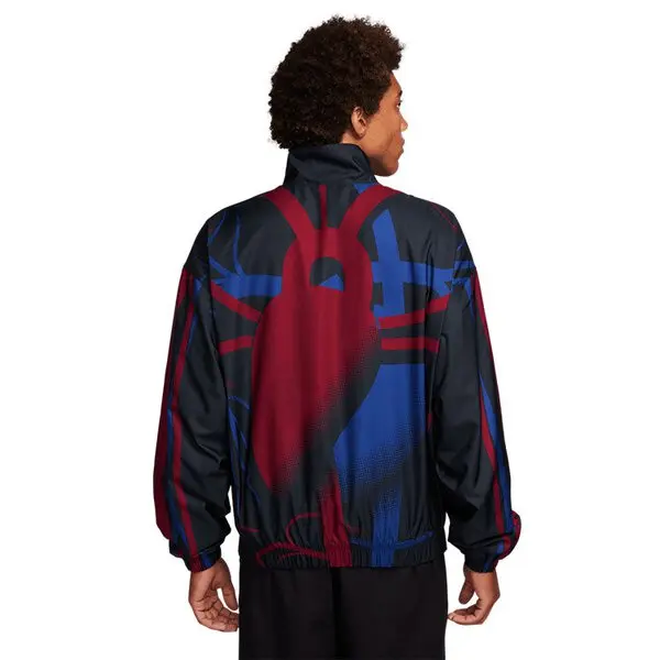 Nike X Fc Barcelona X Patta Jacket 'black Red Blue