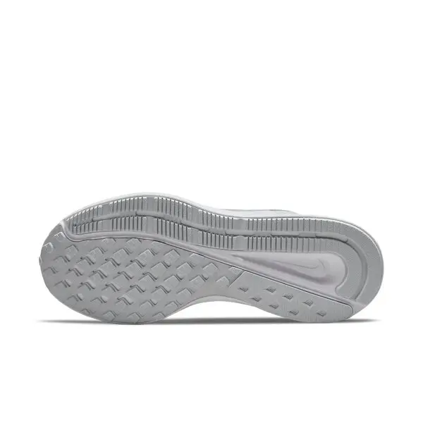 Nike Run Swift 2 Metallic Silver Athletic Sneakers - White