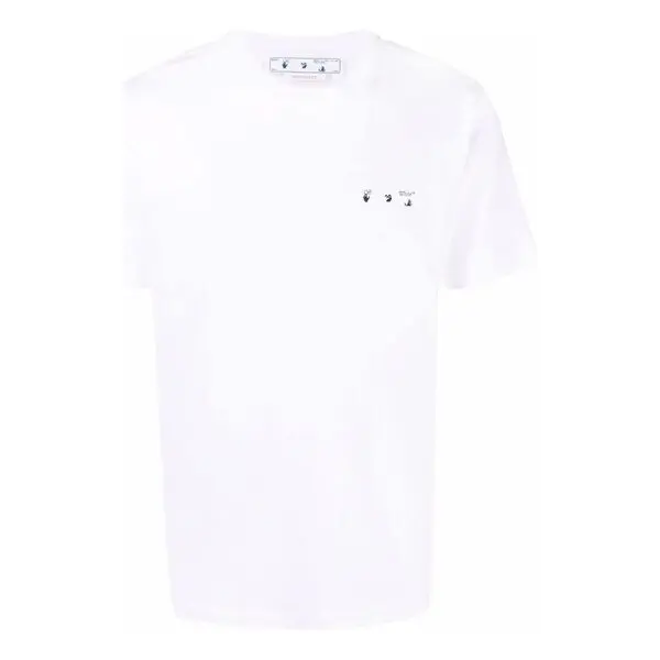 Off-White Caravaggio Paint Slim Tee 'white Black - White/black
