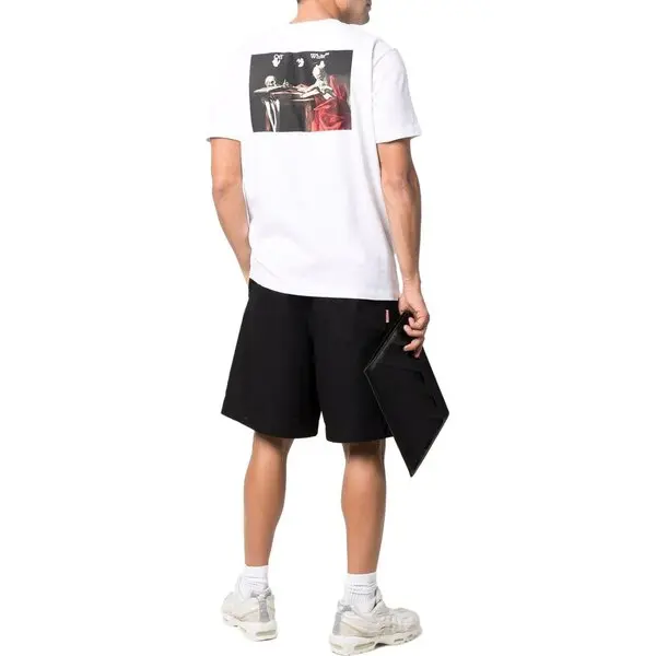 Off-White Caravaggio Paint Slim Tee 'white Black