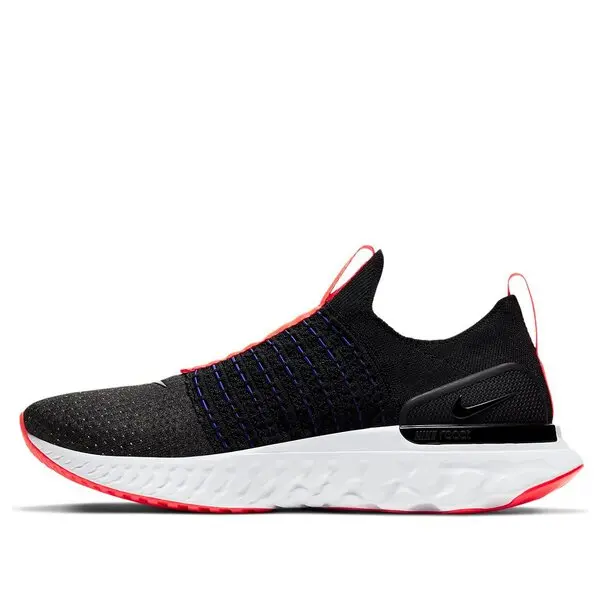 Nike React Phantom Run Flyknit 2 Sneakers - Black/red/white