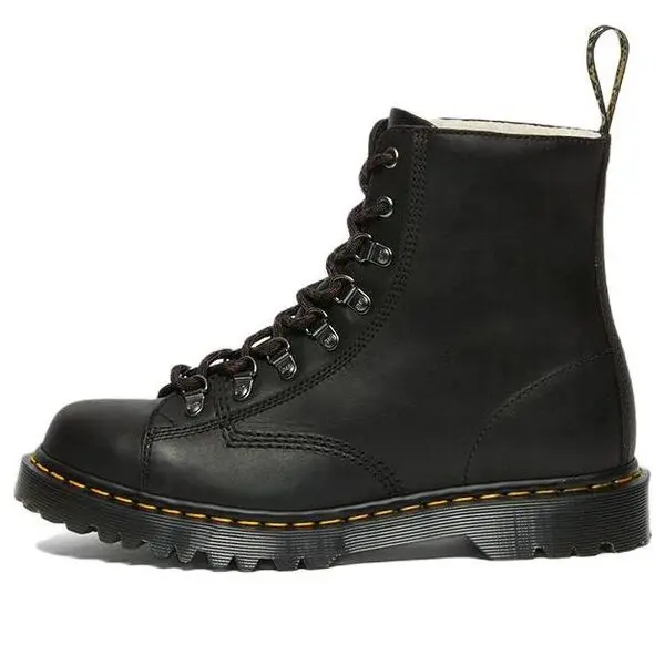 Dr. Martens Barton Made In England Oil Leather Boots - Black