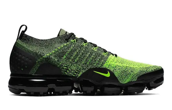 Nike Vapormax 2 Flyknit Sneakers - Black/green