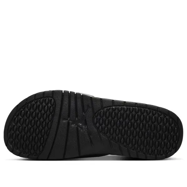 JORDAN Air Hydro Slides Metallic Accents - Black/fire Red/metallic Silver