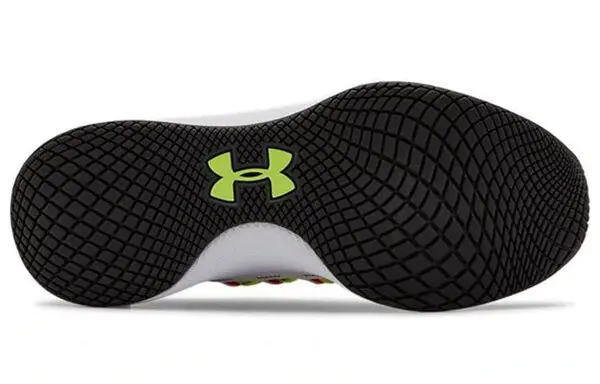 Under Armour Charged Breathe Lace Athletic Sneakers - White/green