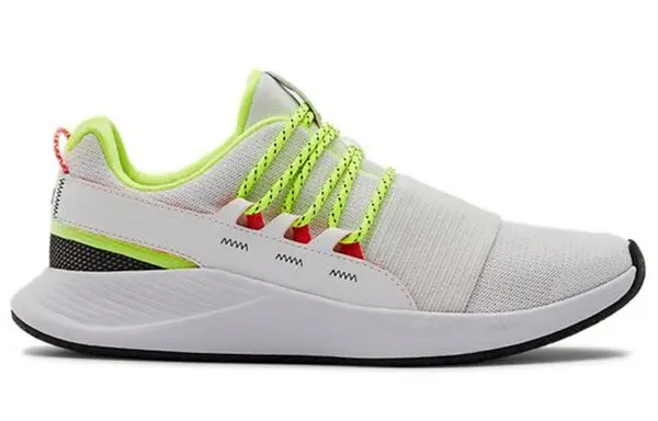 Under Armour Charged Breathe Lace Athletic Sneakers - White/green