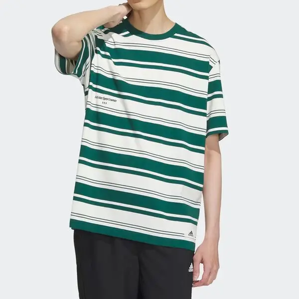 Adidas Spw Stripe T-shirts 'green White