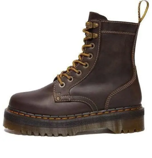 Dr. Martens Jadon Arc Lace Up Platform Boots - Brown