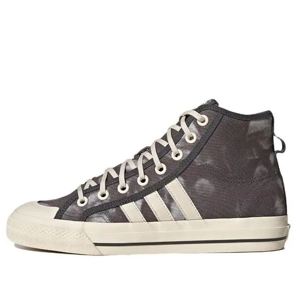 Adidas Nizza High Top Sneakers - Brown/white