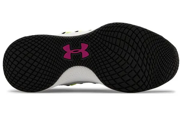 Under Armour Charged Breathe Lace Athletic Shoes - White/green
