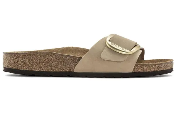 BIRKENSTOCK Madrid Big Buckle Sandals - Tan