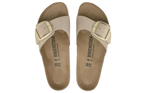 BIRKENSTOCK Madrid Big Buckle Sandals - Tan