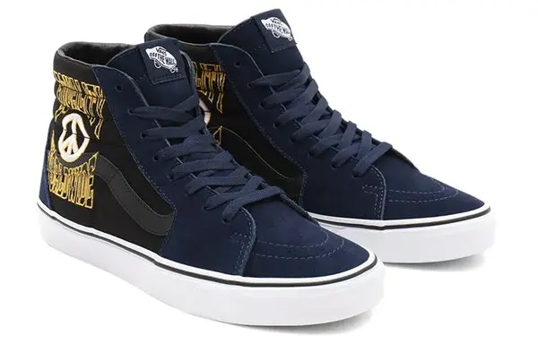 VANS Take A Stand Sk8-hi High-top Sneakers - Blue/black/yellow