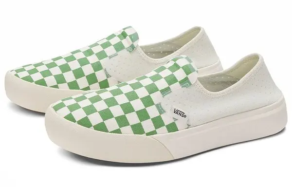 VANS Comfycush One Slip-on Sneakers - Green/white