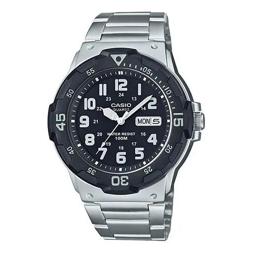 Casio Stainless Steel Analog Quartz Watch - Silver