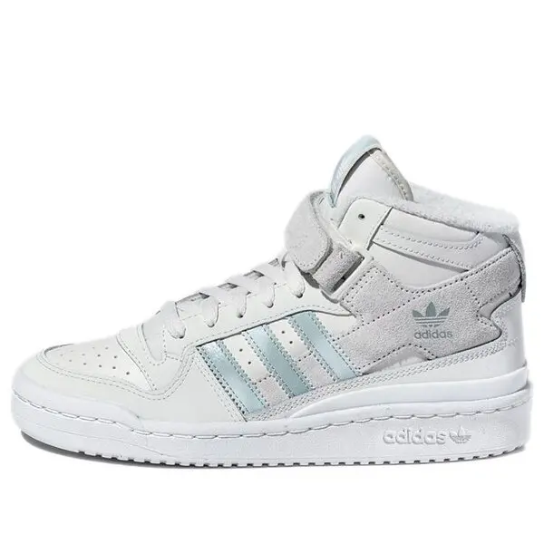 Adidas Originals Forum Mid Sneakers - White/gray/light Blue