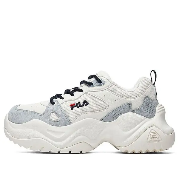 FILA Disruptor Low Top Sneakers - Cream White/grey/core Black