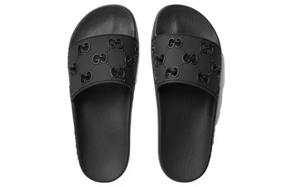 Gucci Rubber Gg Slide Sandals