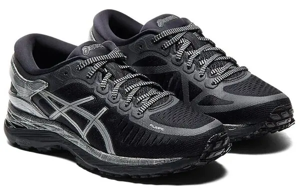 Asics Metarun Silver Athletic Shoes - Black