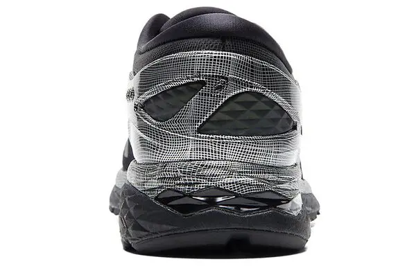 Asics Metarun Silver Athletic Shoes - Black