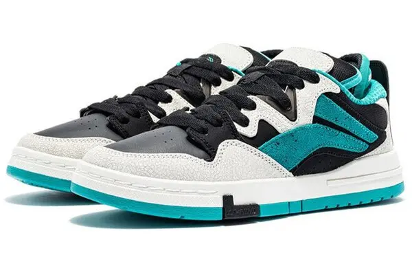 LI-NING Wave Pro Sneakers - Black/white/green