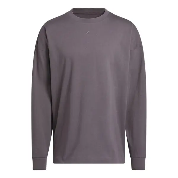 Adidas Basketball Long Sleeves T-shirt Asia Sizing - Purple