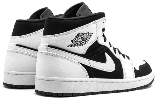 JORDAN 1 Retro Mid "tuxedo - White/black
