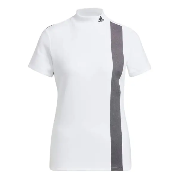 Adidas Aeroready Mock Neck Shirt - White/black