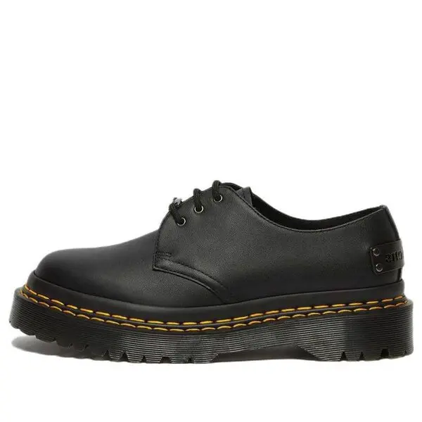 Dr. Martens 1461 Lace Up Platform Shoes - Black
