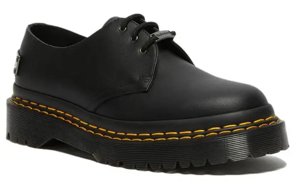 Dr. Martens 1461 Lace Up Platform Shoes - Black