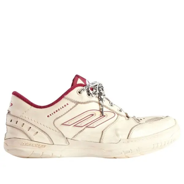 Balenciaga Hamptons Sneakers - Off White/red