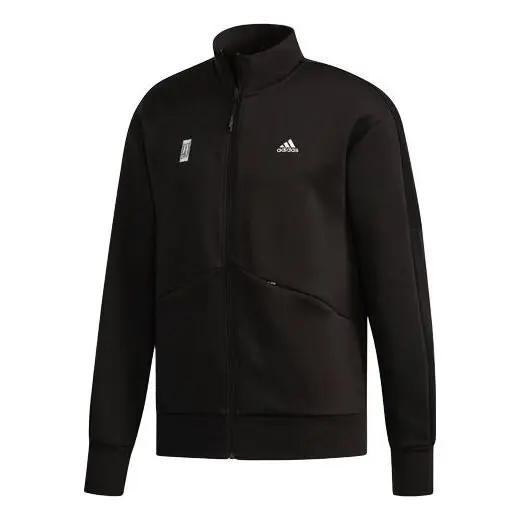 Adidas Martial Arts Logo Collar Zip-up Track Jacket - Black