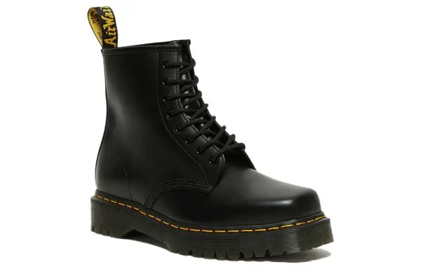 Dr. Martens 1460 Bex Squared Toe Leather Lace Up Boots - Black